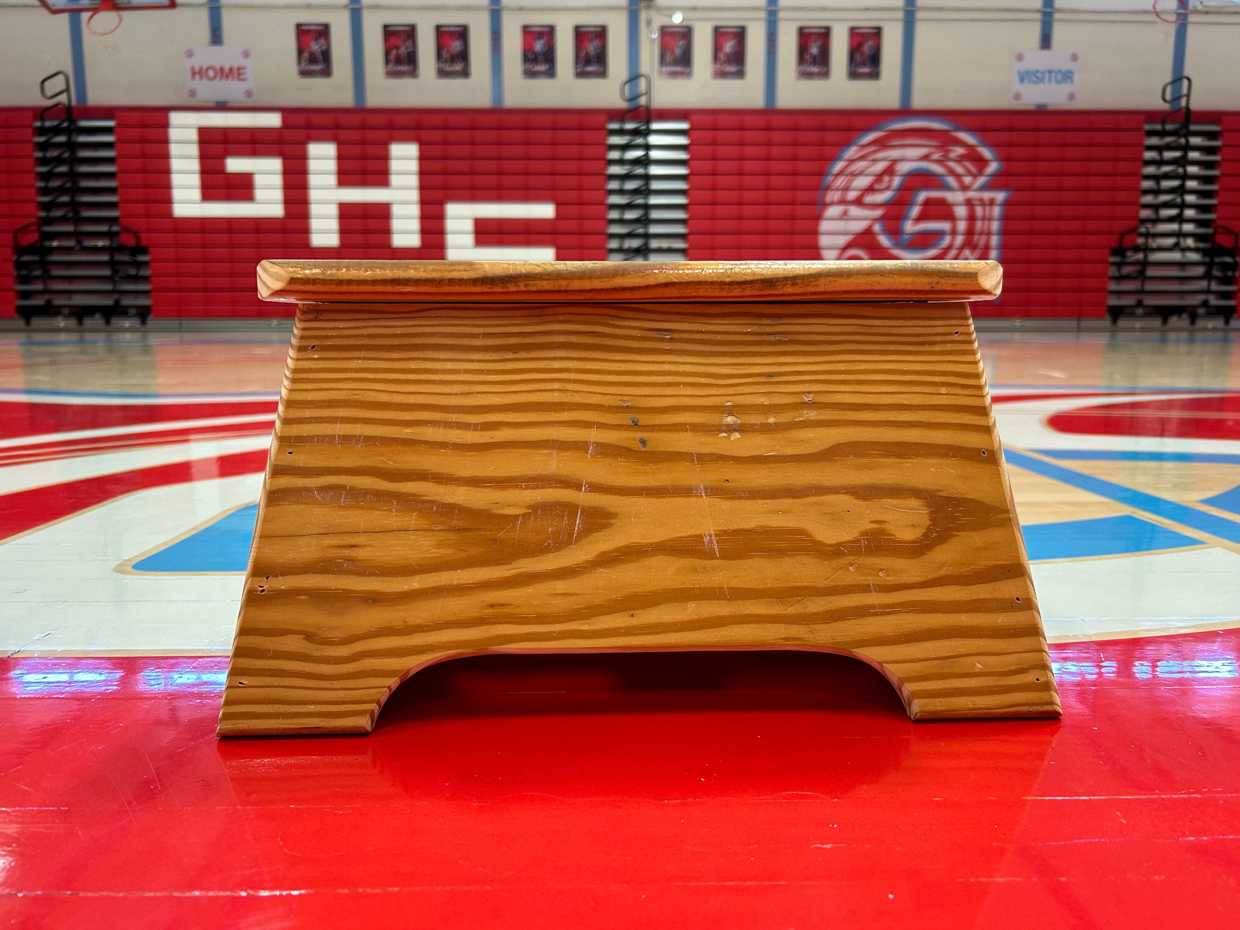 Step Stool from Glendale Gym Bleacher Wood | The Nest @ Glendale High ...